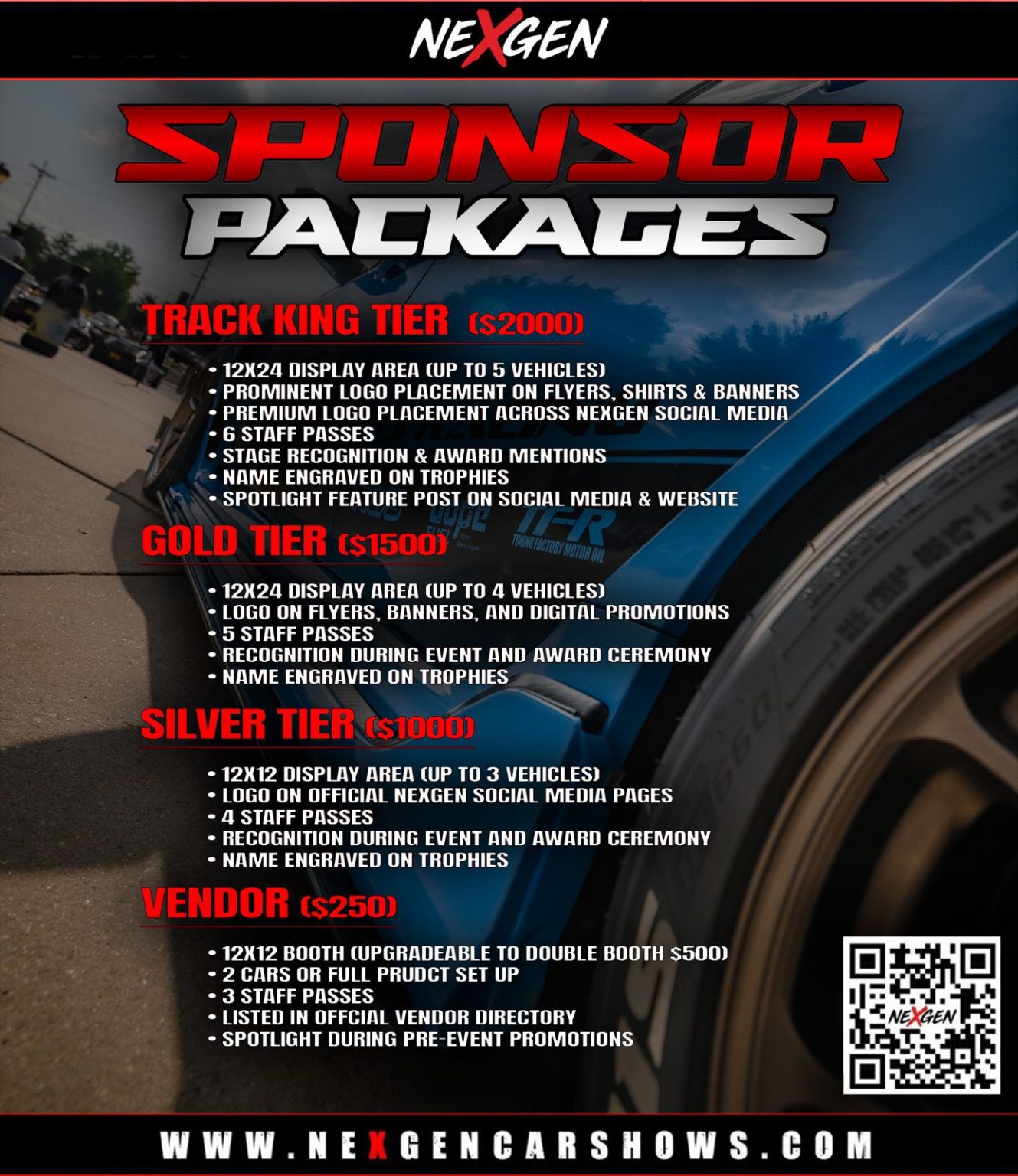 VENDORS & SPONSORS – Nexgen Carshow Events